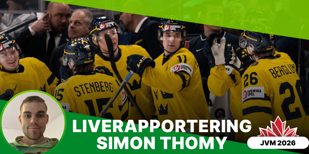 Liverapportering: Sverige - Lettland JVM - SvenskaFans