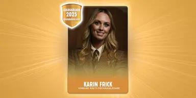 Guldskölden 2025 – Årets programledare – Karin Frick - SvenskaFans
